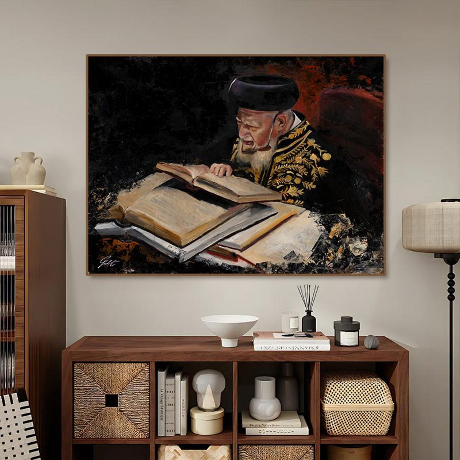 Rabbi Ovadia Yosef Canvas Print: Sephardic Jewish Art - Etsy
