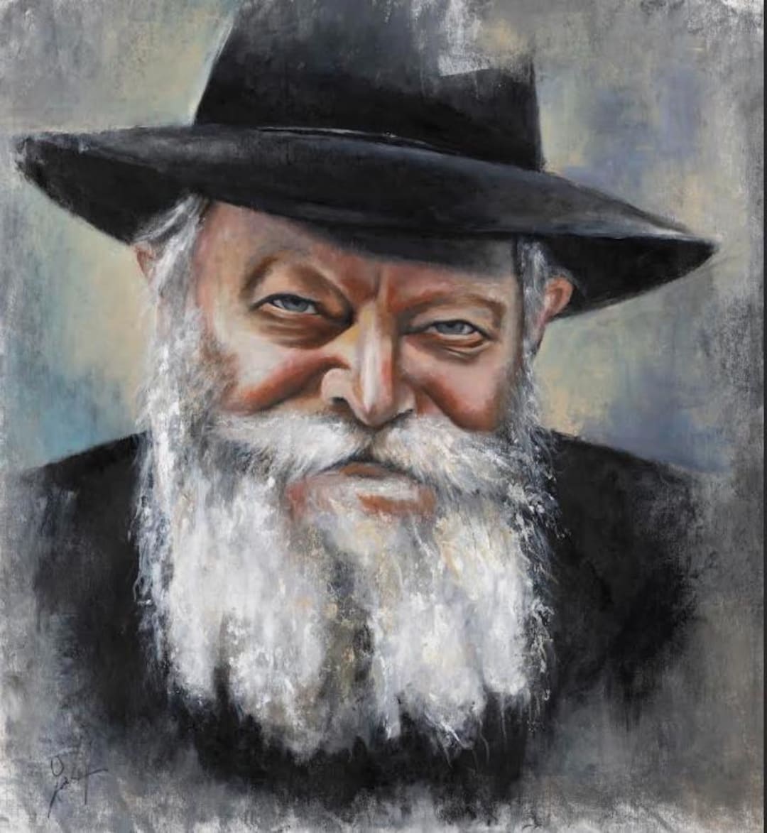 The Lubavitcher Rebbe Original Oil Painting by Galit Cohen Jewish ...