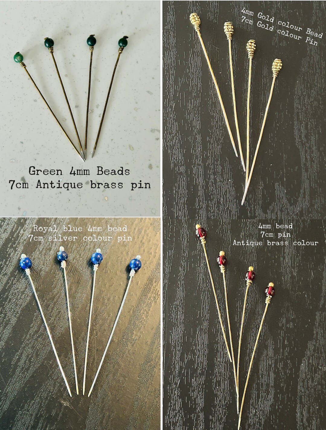 Beautiful Handmade Medieval Veil Pins *re-enactment *LARP - Made to ...