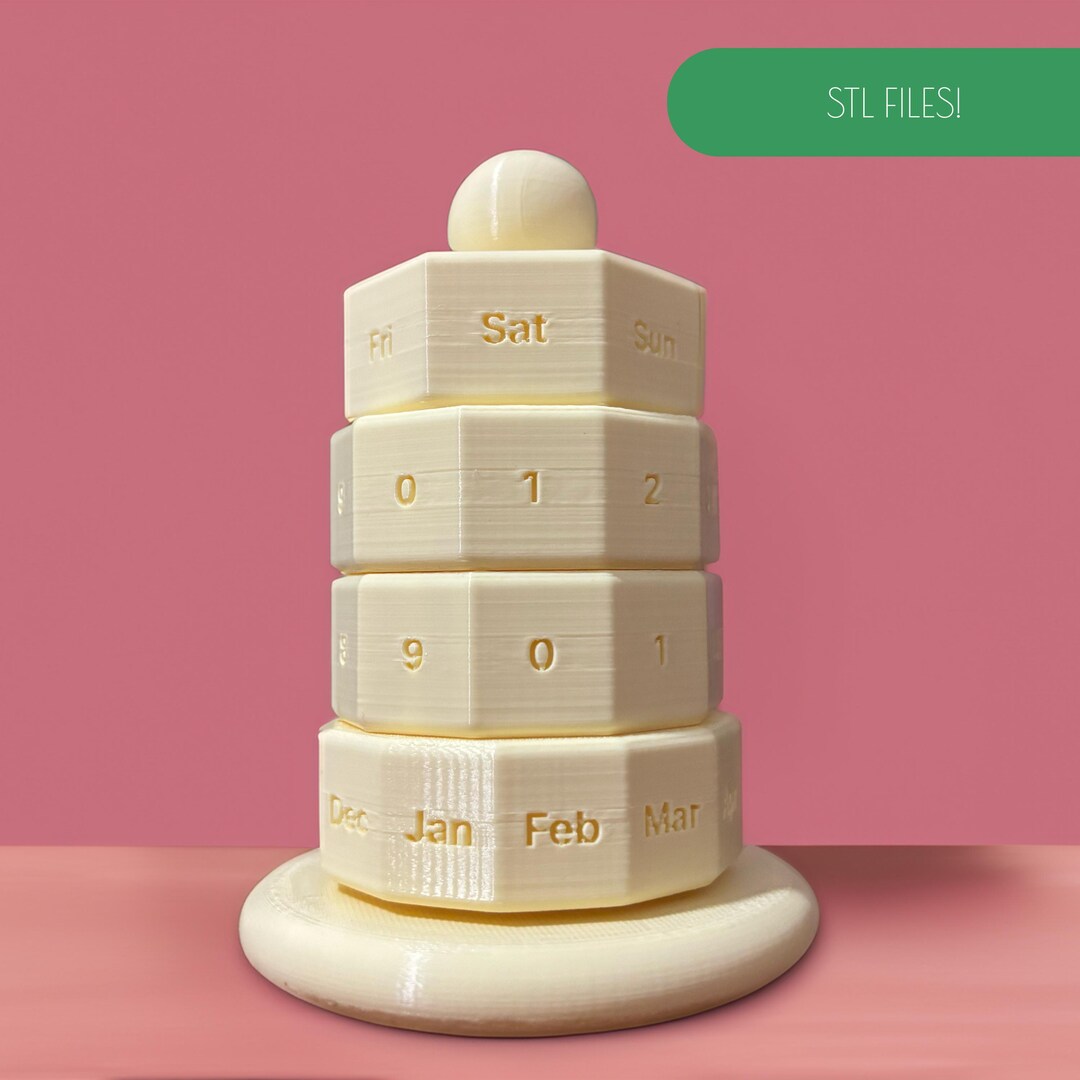 Perpetual Calendar for Your Desktop or Home Decorative Small Ornaments ...