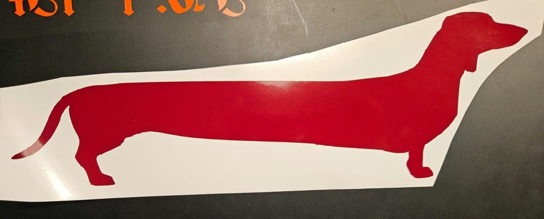 12" Weiner ! Weiner Dog Long Sticker. All Vinyl Outdoor Sticker. - Etsy