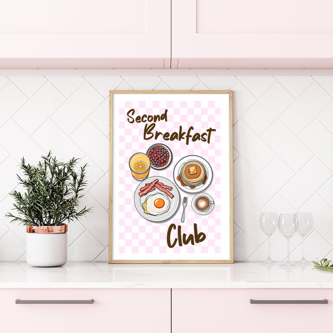 Second Breakfast Club | Digital Printable Wall Art | Instant Download ...