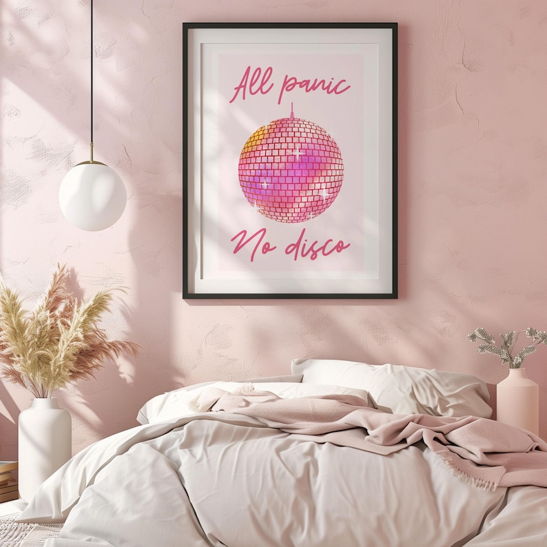 All Panic No Disco | Digital Printable Wall Art | Instant Download - Etsy