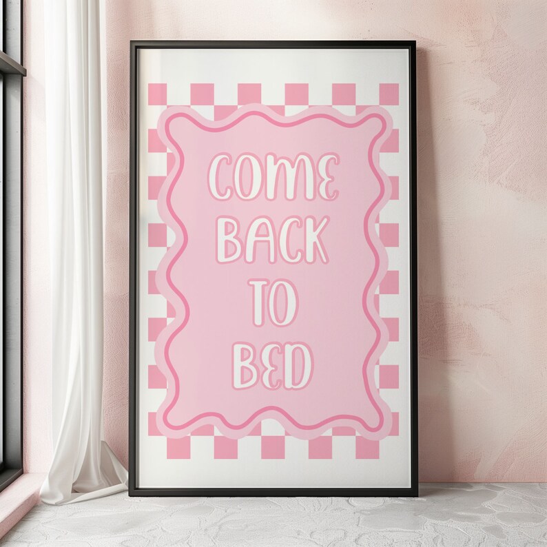 Come Back to Bed | Digital Printable Wall Art | Instant Download - Etsy