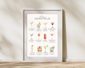 Coquette Cocktail Poster, Cocktail Art, Drink Bar Poster, Cocktails Recipe Print, Cocktail Gift ...