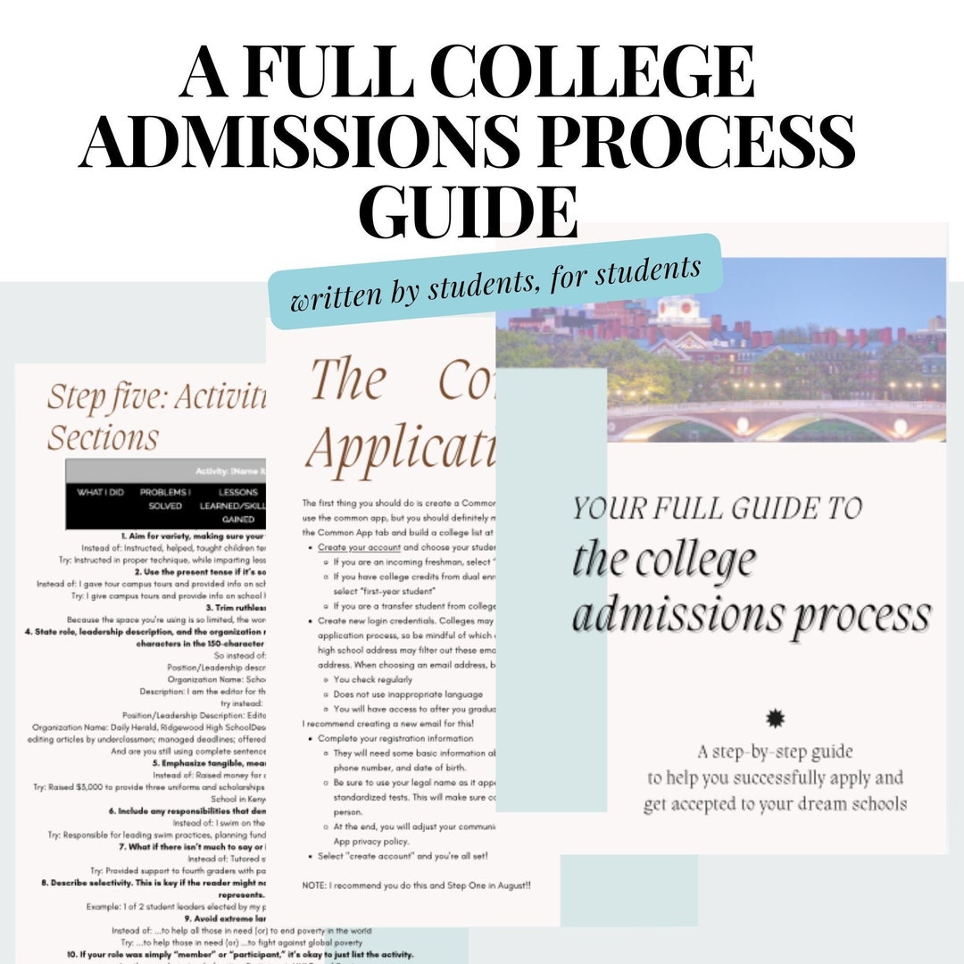 Ultimate College Admissions Process Guide for High Schoolers | Step-by ...