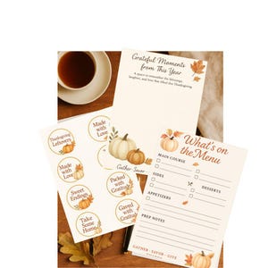 Thanksgiving Planner Bundle | 16 Printable Prep Kit | Meal Planner ...