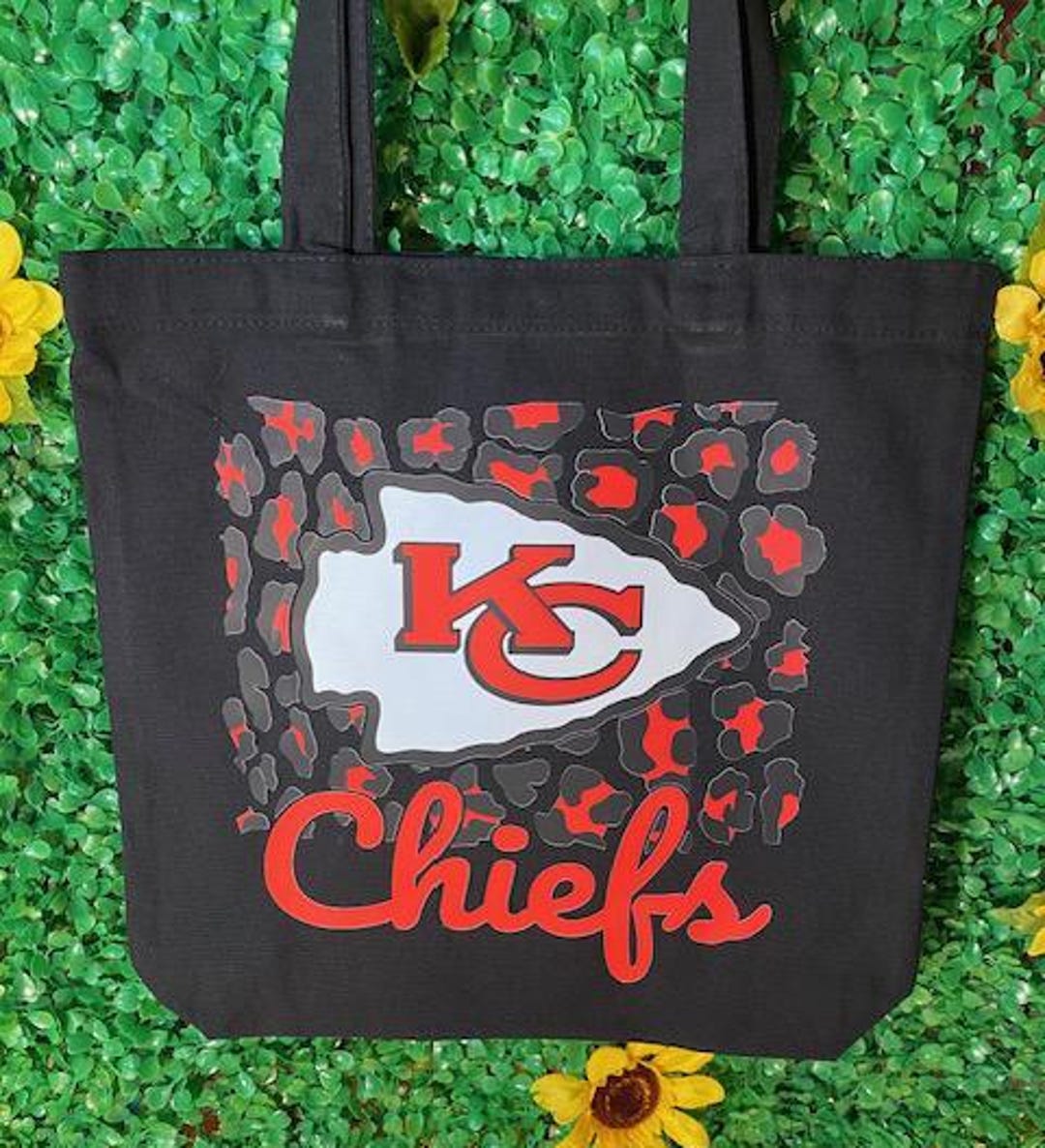 Chiefs Football Tote Bag, Book Bag, Canvas Bag, Cotton Tote Bag ...