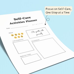 Mental Health Planner Printable, Calm Your Mind Journal, Mindfulness ...