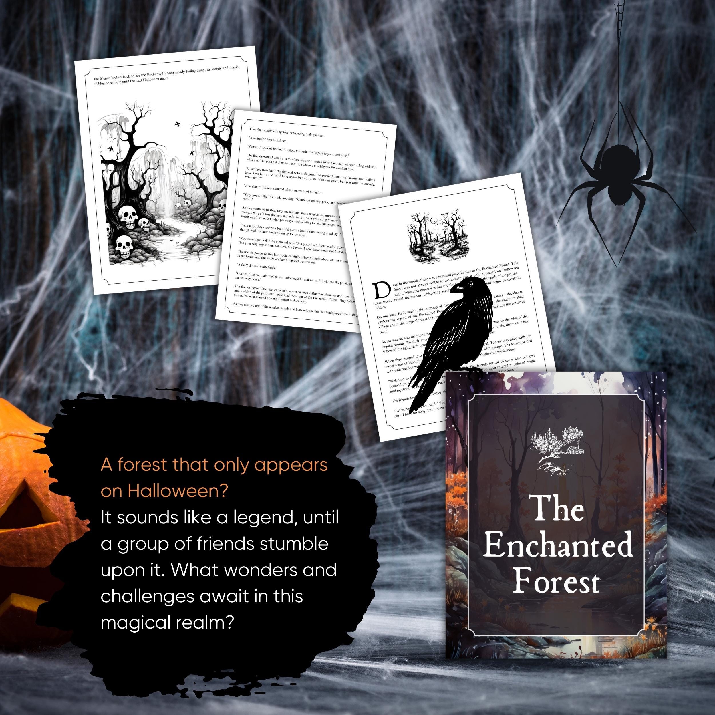 Spooky Short Stories for Kids 6 Halloween Tales 24-page Digital PDF Set ...