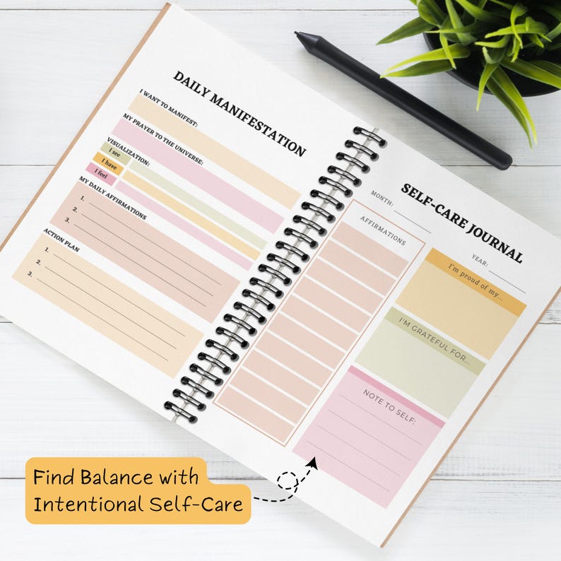 Printable Mental Health Planner, Anxiety Planner, Self Care Checklist ...