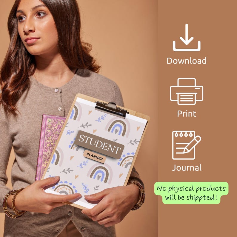 Printable Student Planner 2024-2025 * Academic Planner Bundle ...