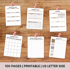 Printable Student Planner 2024-2025 * Academic Planner Bundle ...