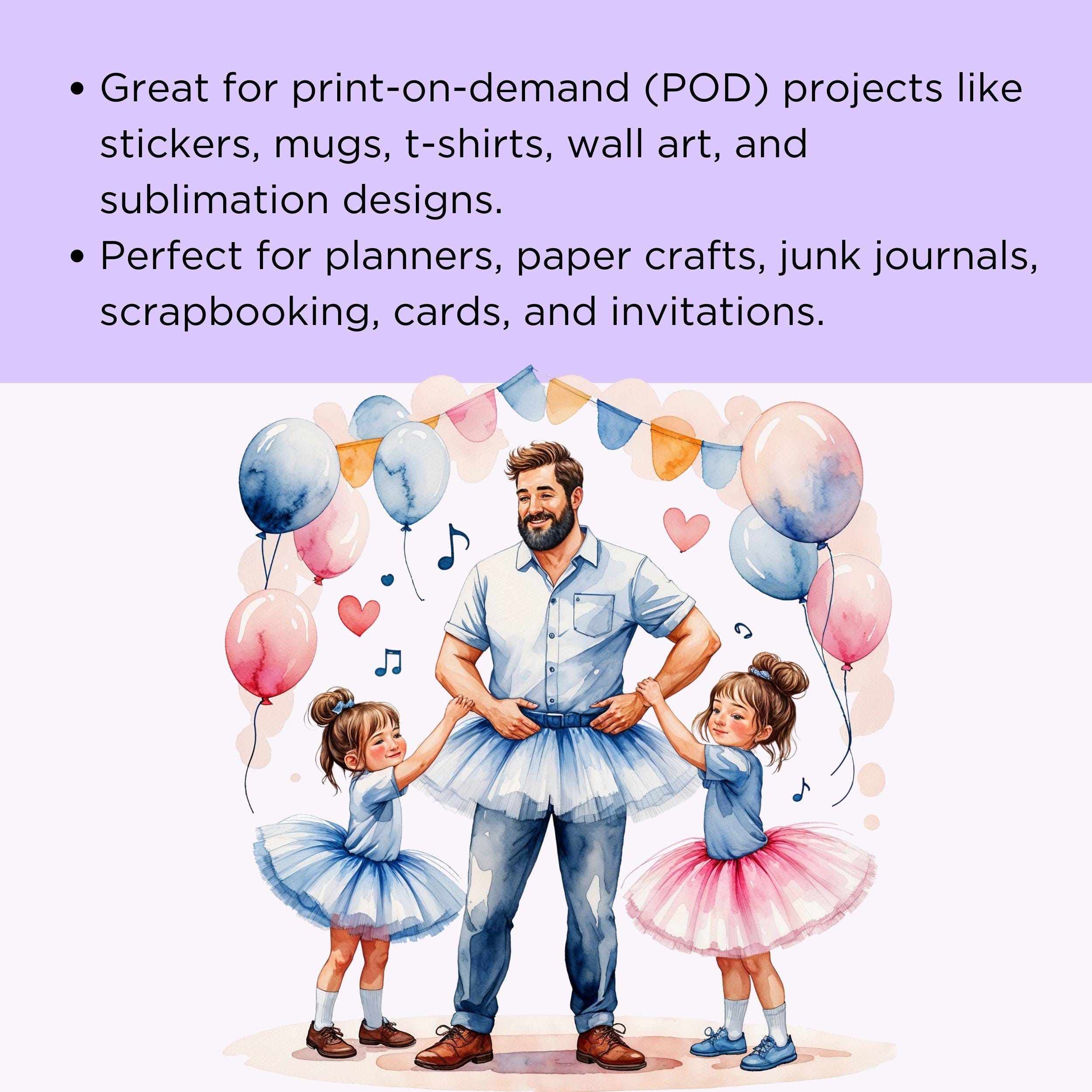 Father's Day Clipart Bundle: Super Dad PNG Graphics (commercial Use) - Etsy