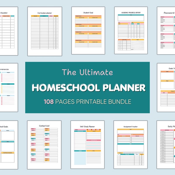 Back to School Planner School Checklist Kids Back to School Planner ...