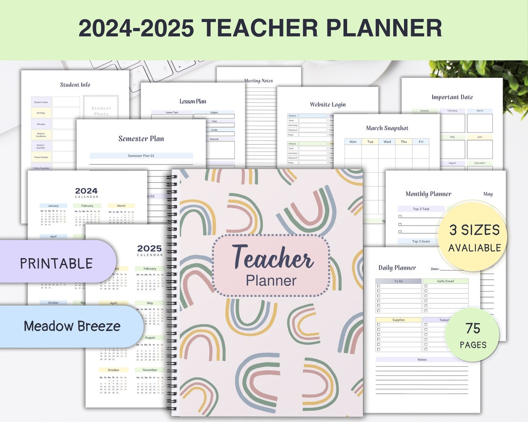 Ultimate Teacher Planner 2024-2025 * Lesson Plans Template PDF ...