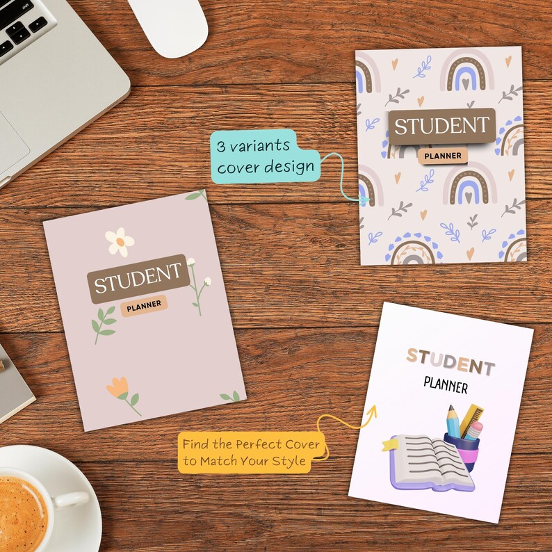 Printable Student Planner 2024-2025 * Academic Planner Bundle ...