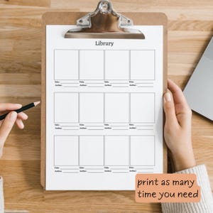 2025 Reading Planner Journal Printable, Printable Book Tracker ...