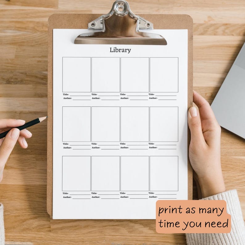 2025 Reading Planner Journal Printable, Printable Book Tracker ...