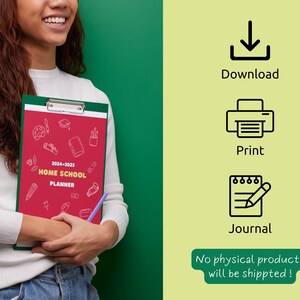 2024-2025 Homeschool Planner Printable PDF Homeschool Lesson Planner ...