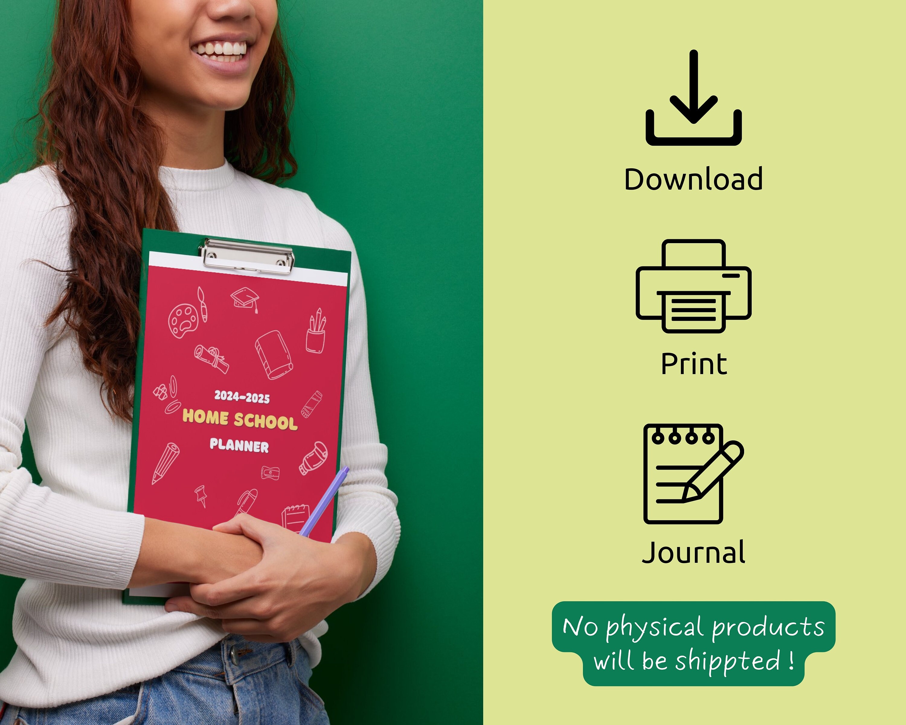 2024-2025 Homeschool Planner Printable PDF Homeschool Lesson Planner ...