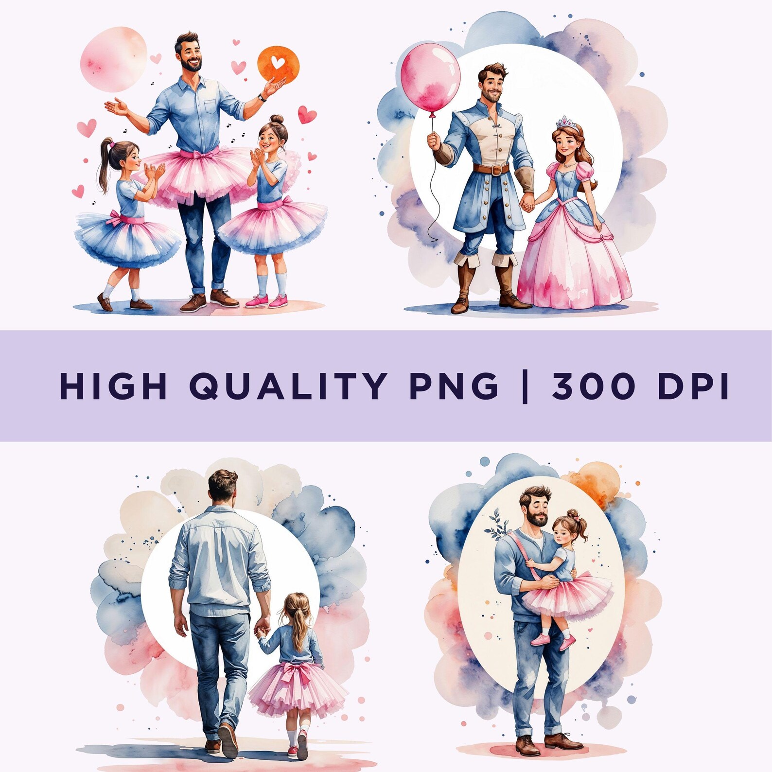 Father's Day Clipart Bundle: Super Dad PNG Graphics (commercial Use) - Etsy