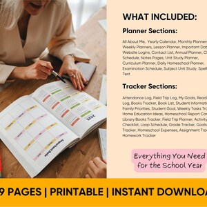 2024-2025 Homeschool Planner Printable PDF Homeschool Lesson Planner ...