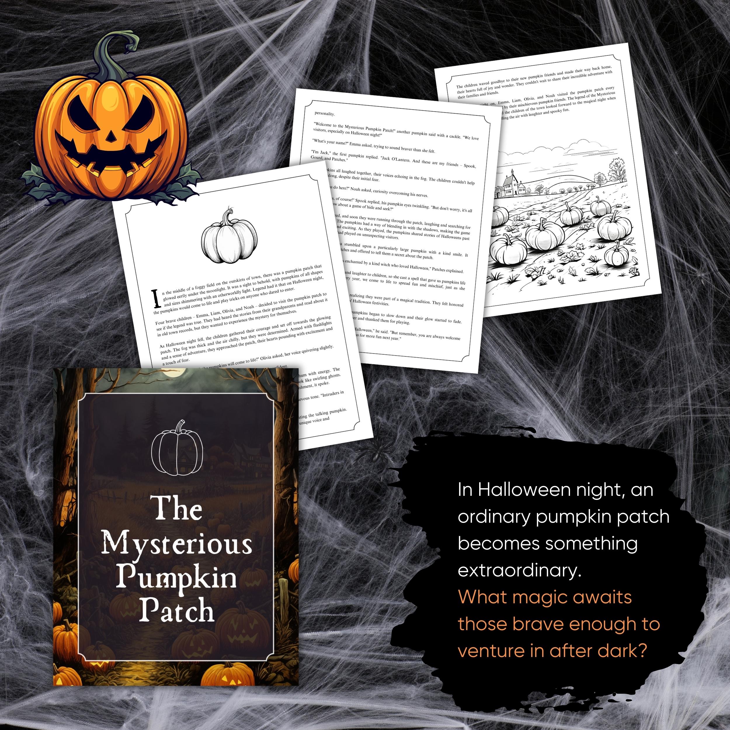 Spooky Short Stories for Kids 6 Halloween Tales 24-page Digital PDF Set ...