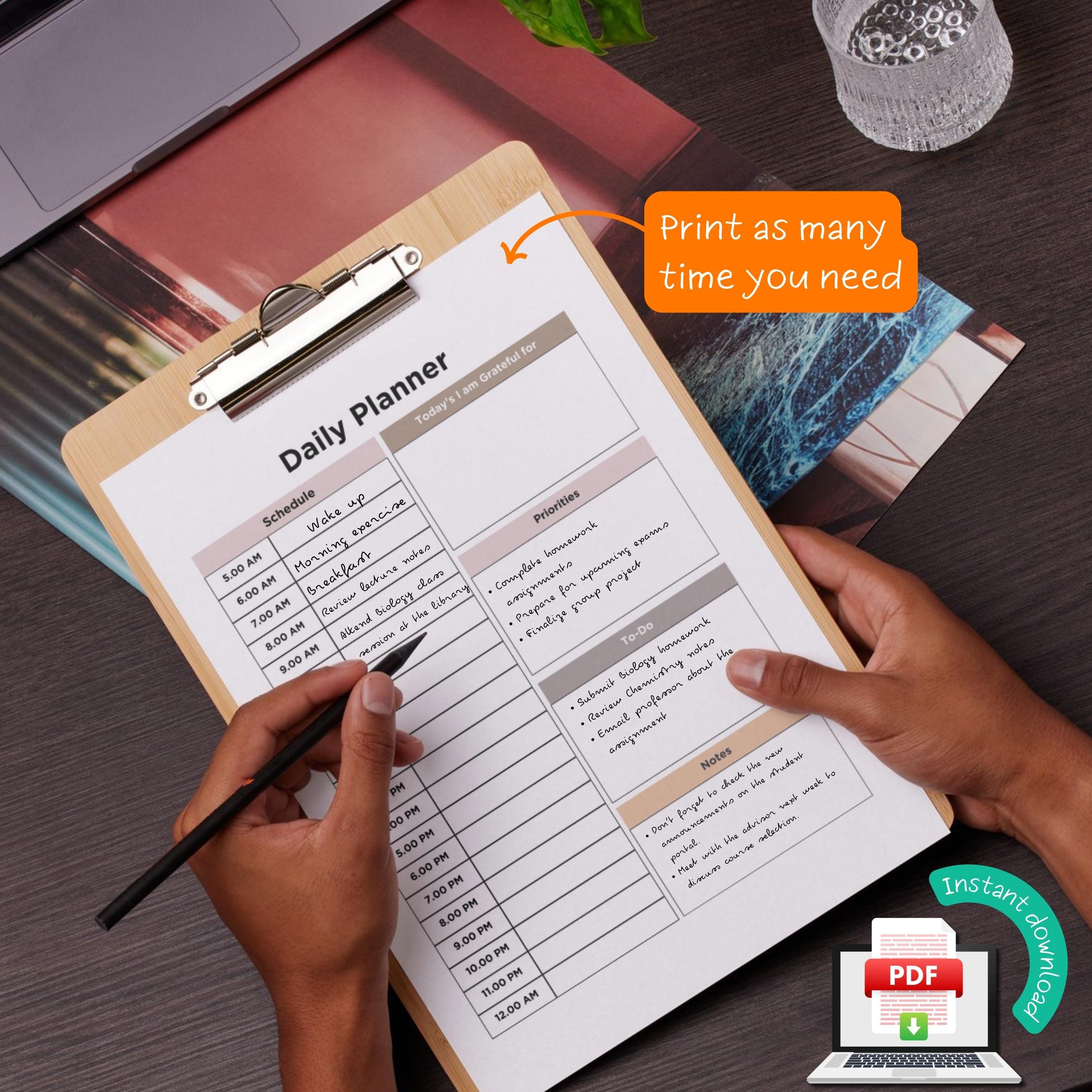 Printable Student Planner 2024-2025 * Academic Planner Bundle ...