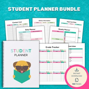 2024-2025 Student Planner * Academic Planner Bundle * Semester Planner ...