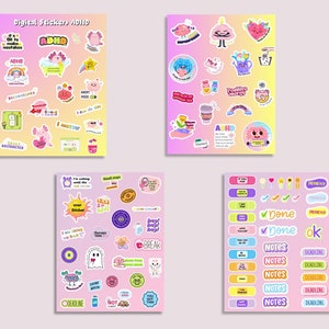 Printable ADHD Sticker Pack, 99 ADHD Digital Stickers, ADHD Planner ...