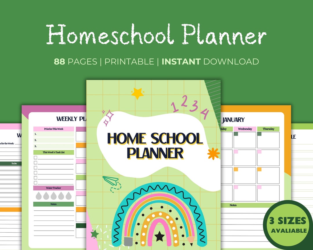 Printable Homeschool Planner | Homeschool Planning | Homeschool Lesson ...