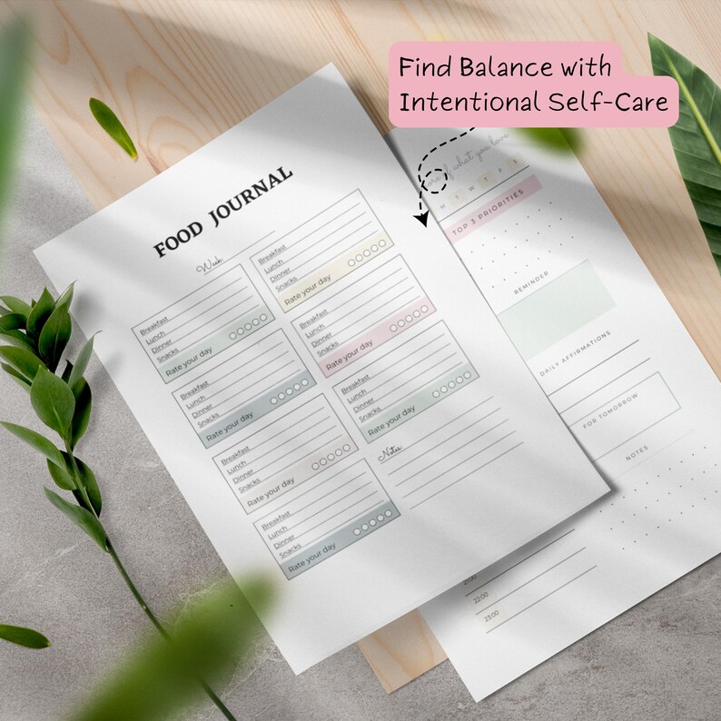 Mental Health Planner Printable, Calm Your Mind Journal, Mindfulness ...