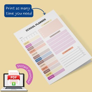 Back to School Planner School Checklist Kids Back to School Planner ...