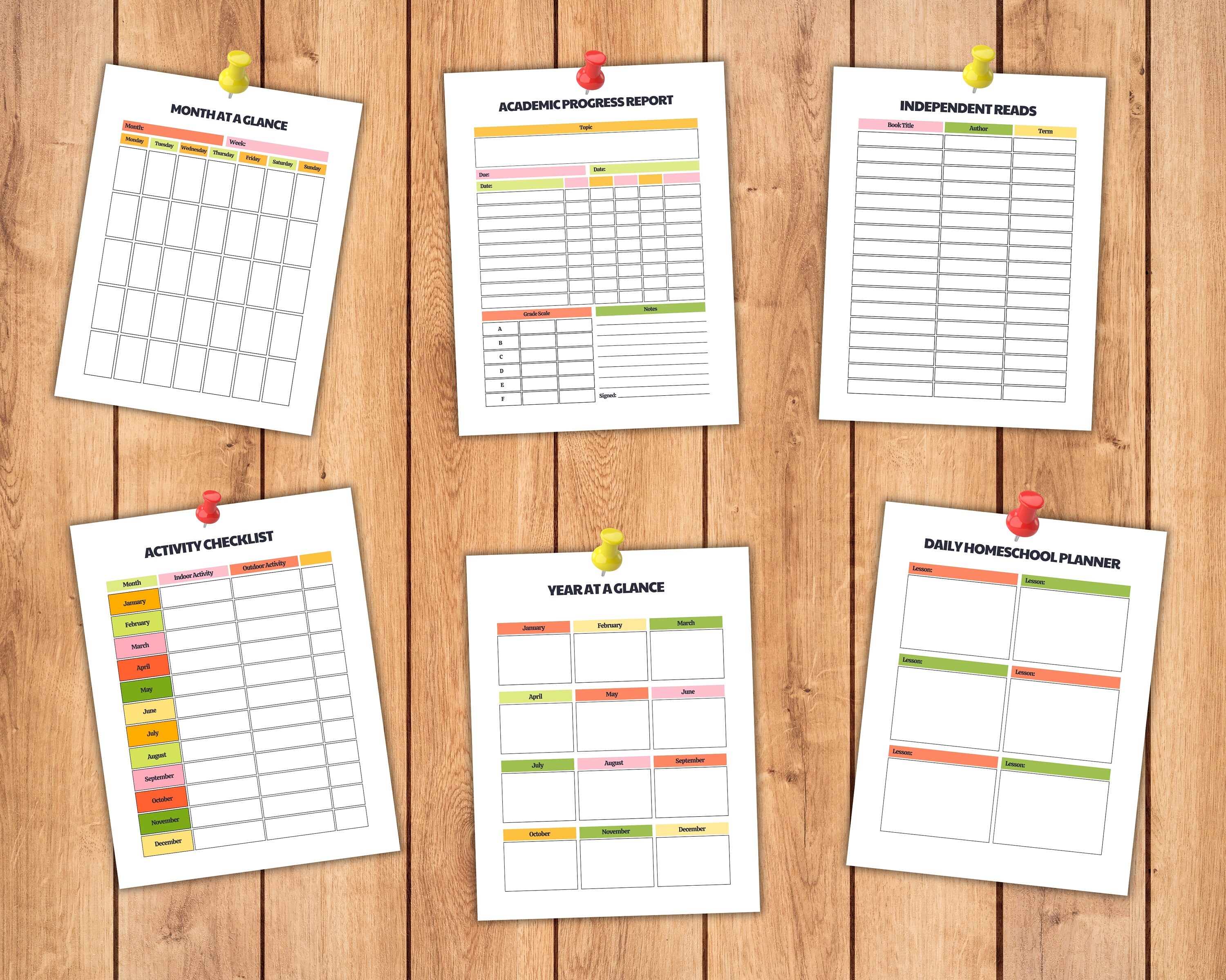 2024-2025 Homeschool Planner Printable PDF Homeschool Lesson Planner ...