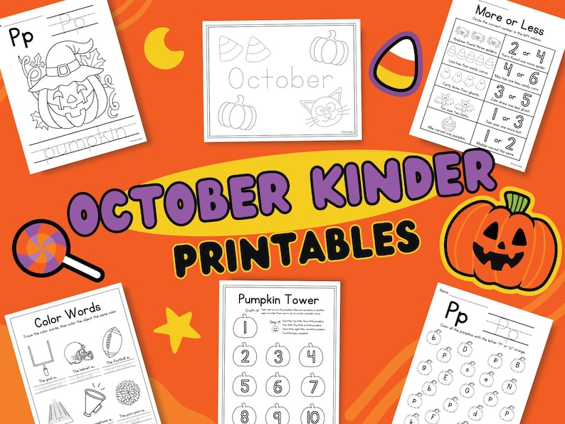 October Kinder Packet - Etsy