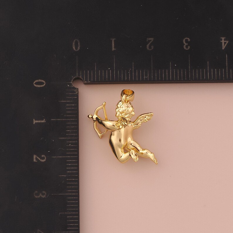 Gold Angel Pendant 18k Gold Filled Angel Charms DIY Jewelry Making ...