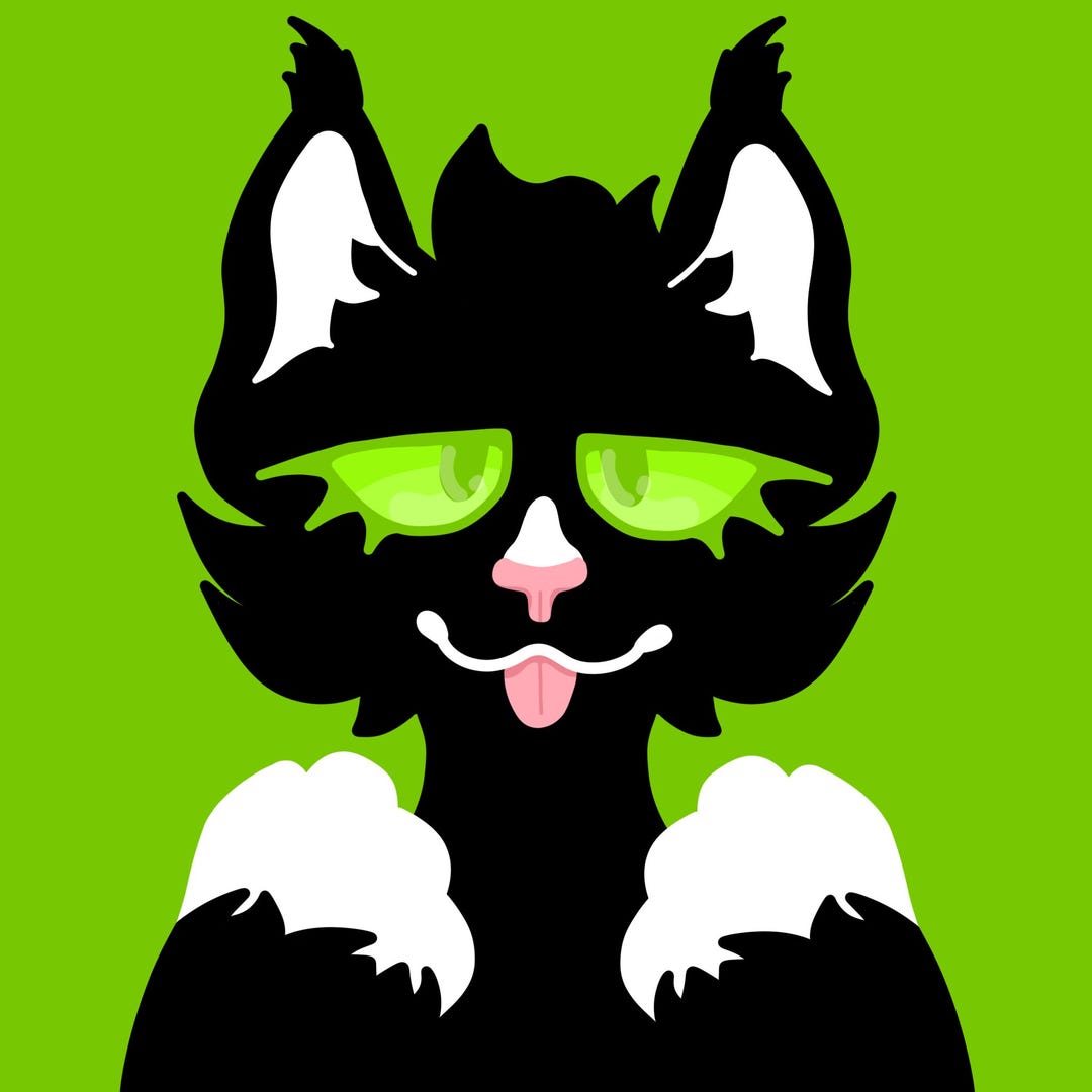 Furry/fursona Symmetrical Lineless Headshot Commissions - Etsy