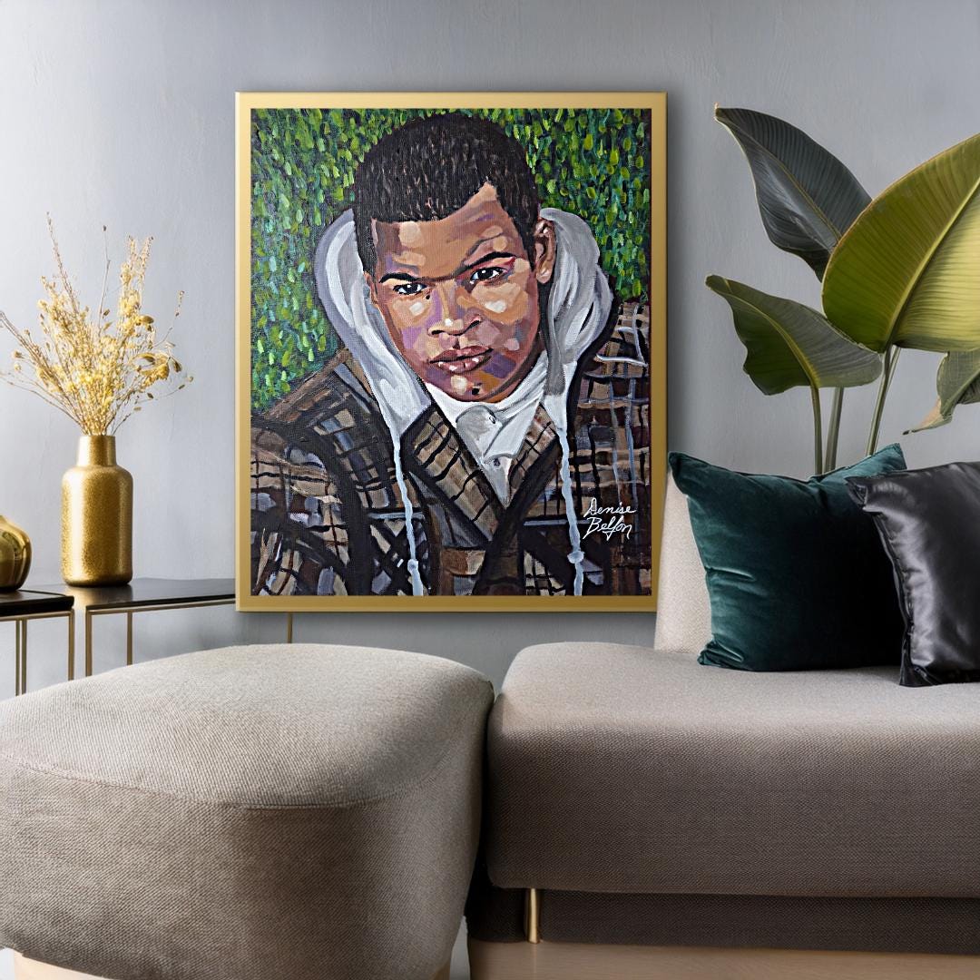 Jman Canvas Print | Black Man Portrait | African American Wall Art ...