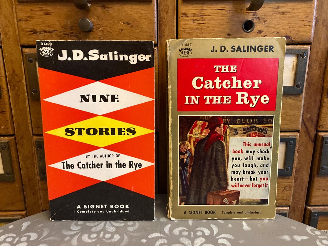 Vintage J.D. Salinger Book Collection, the Catcher in the Rye, Nine ...