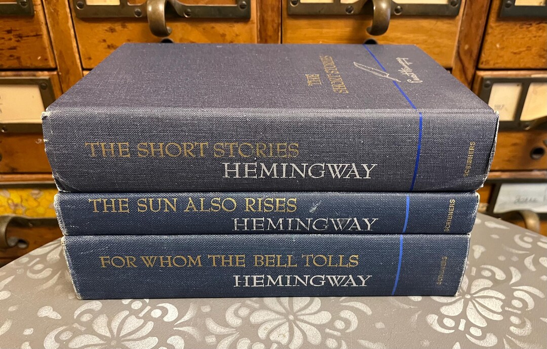 Ernest Hemingway Vintage Book Collection - for Whom the Bell Tolls, the ...