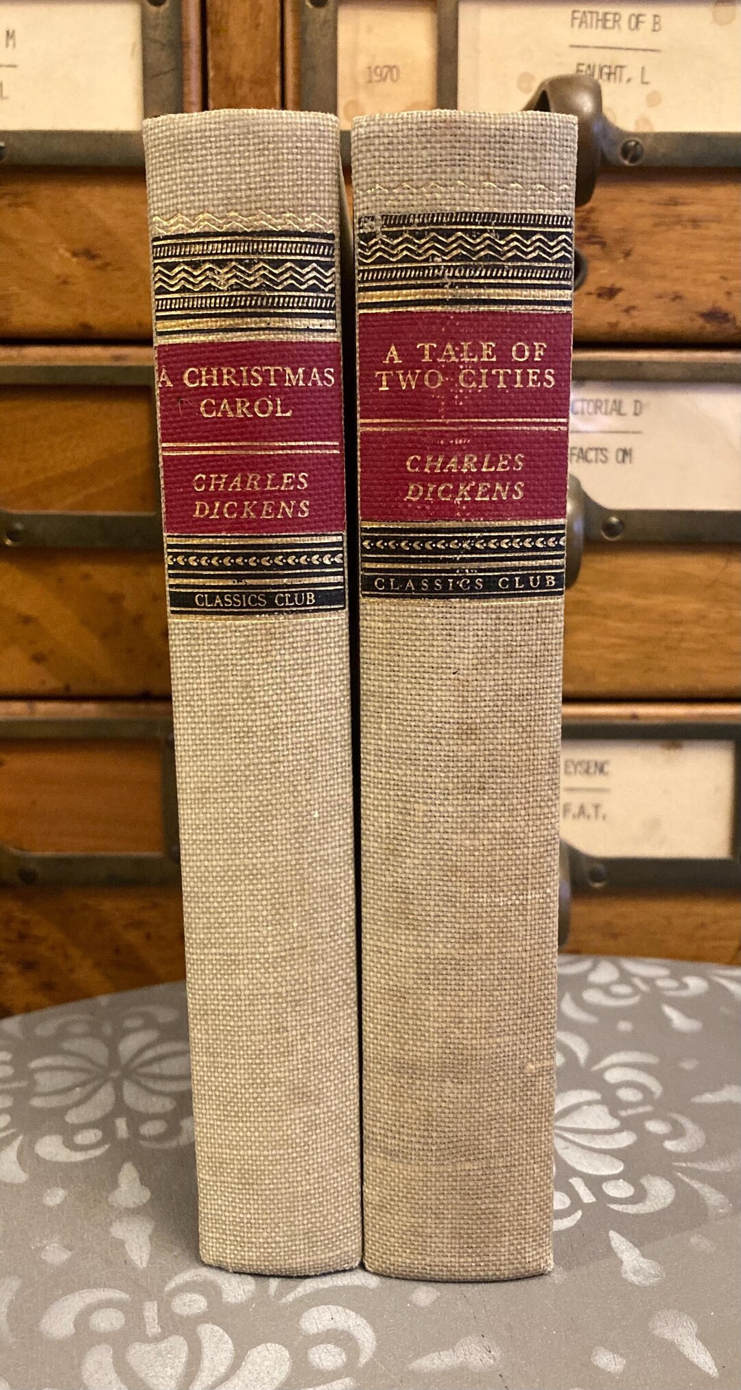 A Christmas Carol & A Tale of Two Cities by Charles Dickens Vintage ...