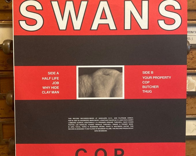 Swans - Cop Vinyl LP, 1984 Pressing, No Wave, Noise Rock, Collectible ...