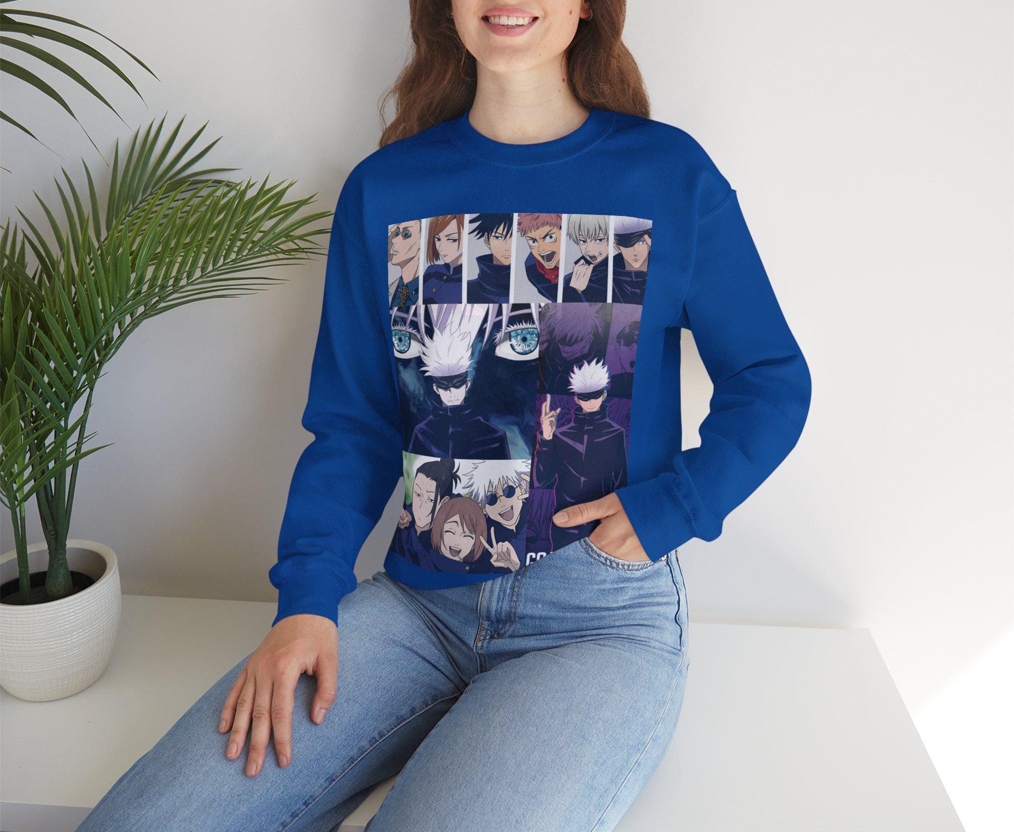 Satoru Gojo Jujutsu Kaisen Sweatshirt - Unisex Anime Pullover, Cozy ...