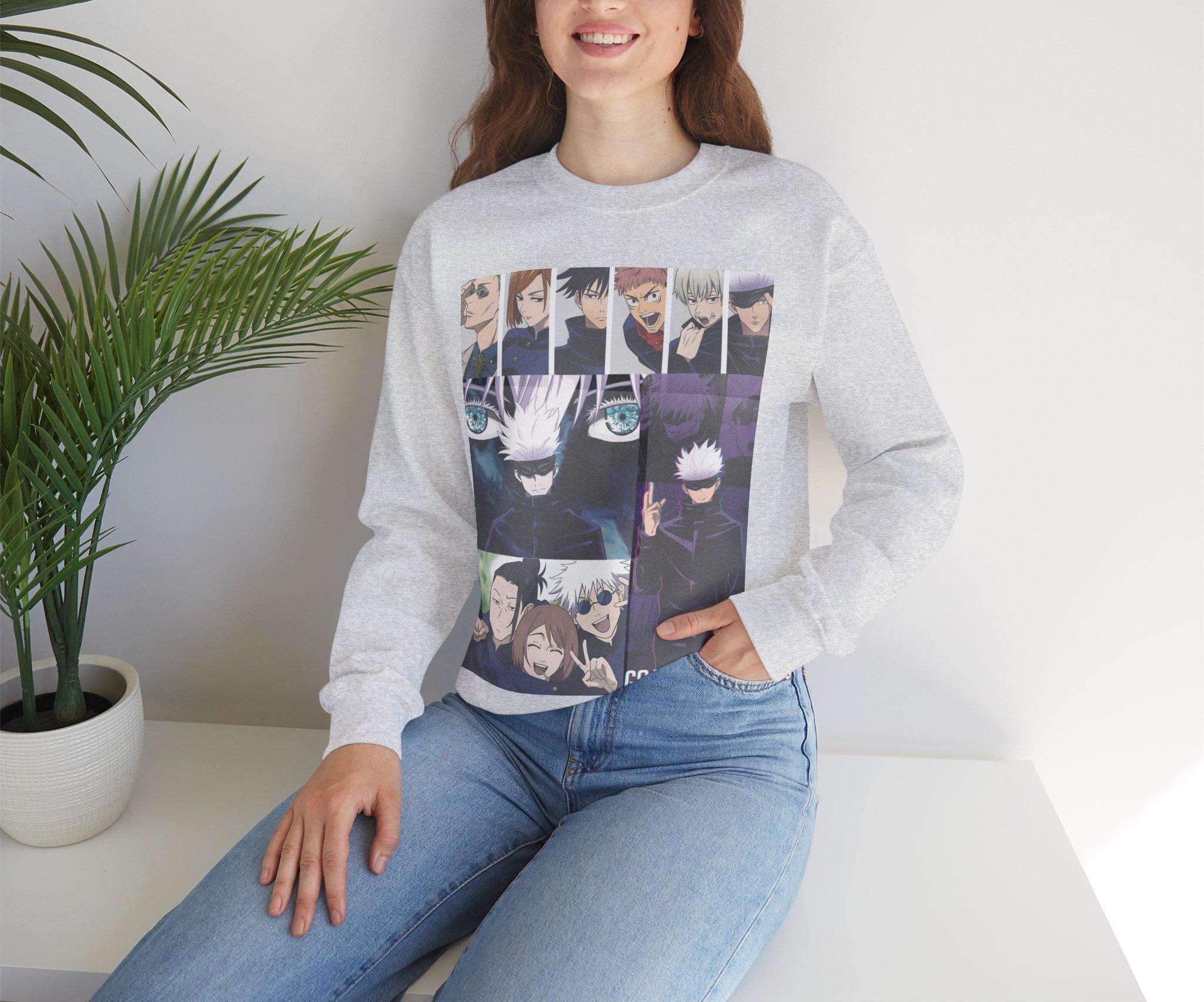 Satoru Gojo Jujutsu Kaisen Sweatshirt Unisex Anime Pullover, Cozy Manga ...