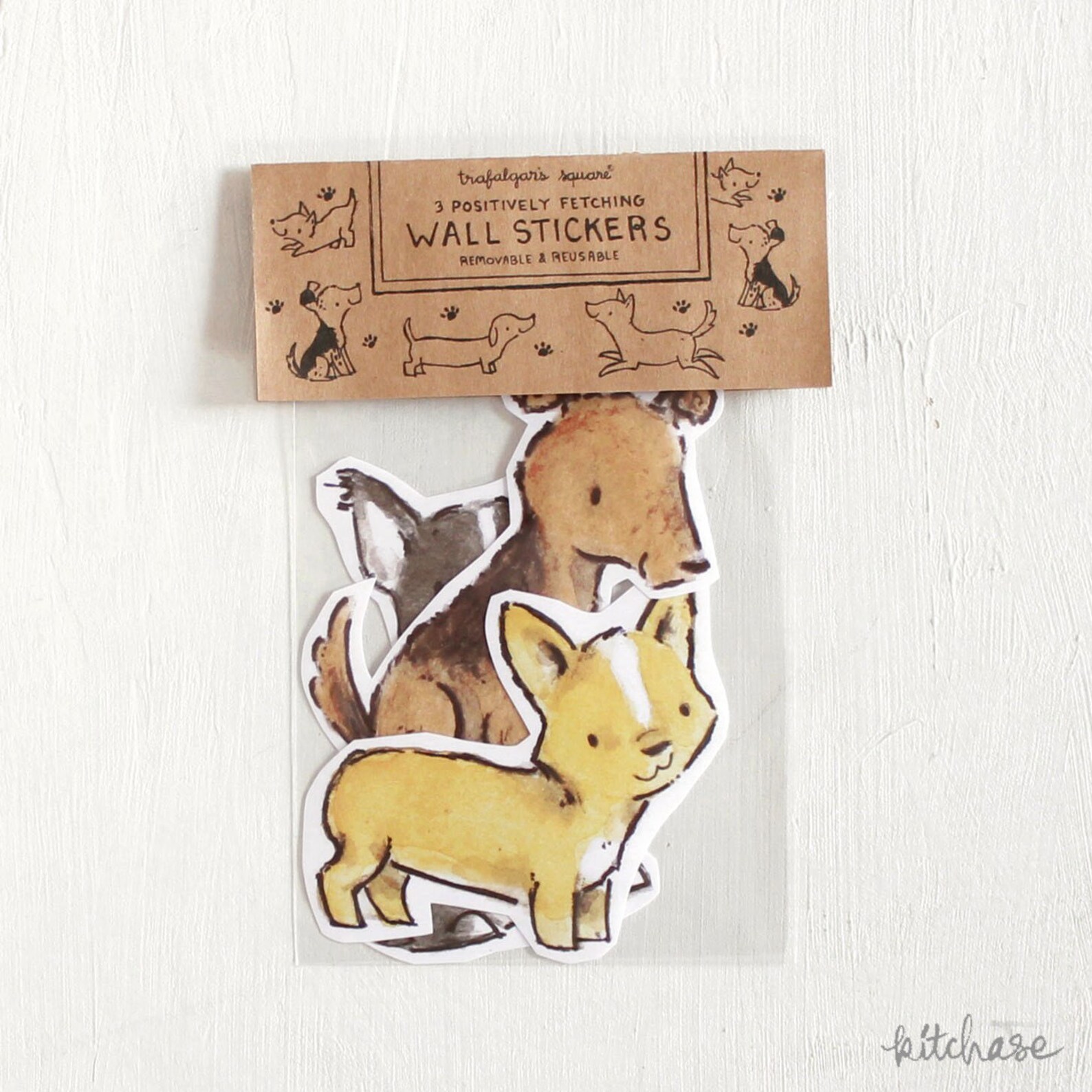 Puppy Art Dog Nursery Puppies Set C border Collie Airedale | Etsy