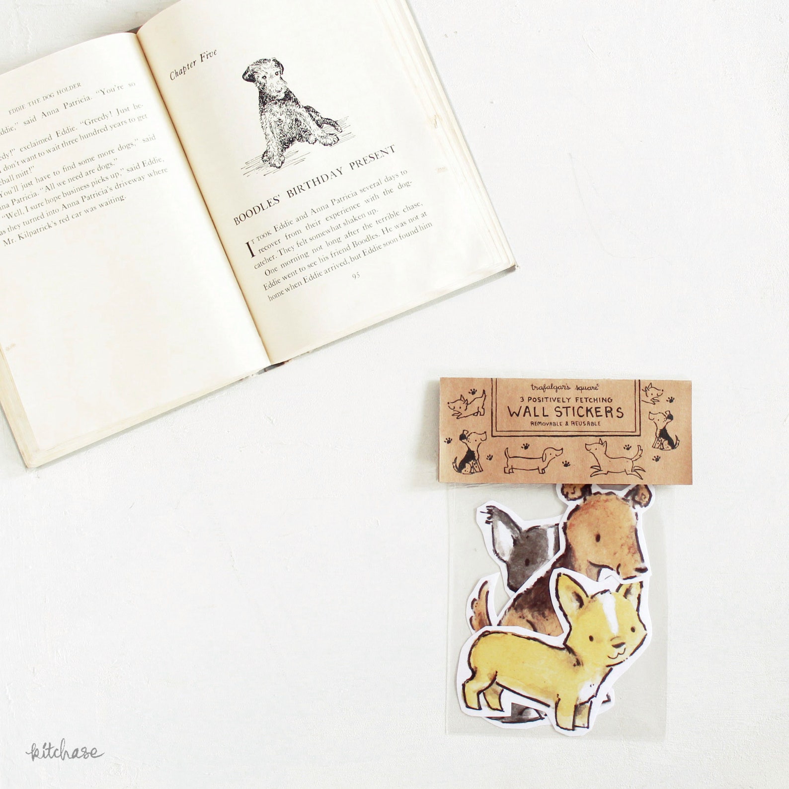 Puppy Art Dog Nursery Puppies Set C border Collie Airedale | Etsy