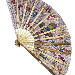 Vintage Indonesian Hand Fan – 1960s/70s Oriental Design | Large 56 ...