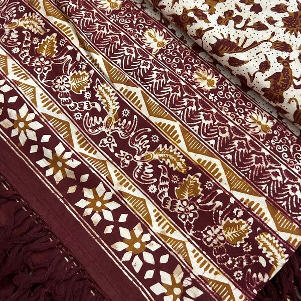 Indonesian Batik Fabric - Etsy