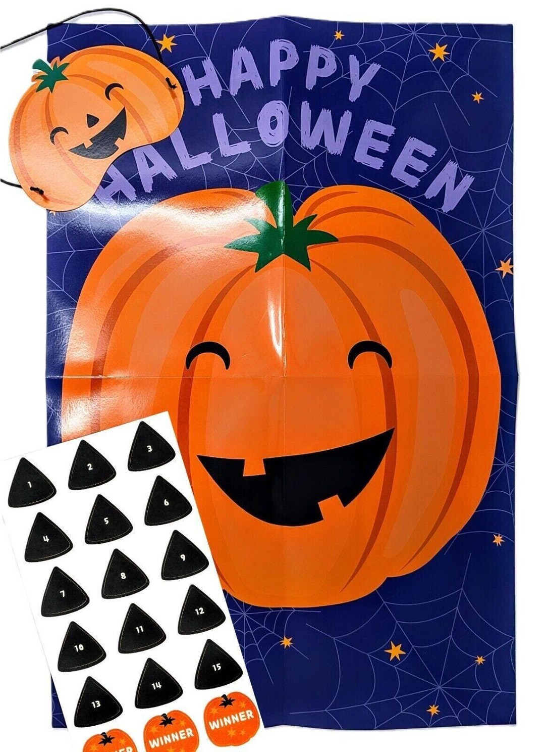 Pin the Nose on the Pumpkin Halloween Party Game Eco Packaging - Etsy